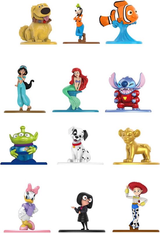 Jada Toys Disney Nano Metalfigs Diecast Mini Figuur Wave 2 Display 4 cm ...