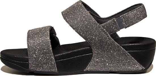 FitFlop FitFlop Lulu Adjustable Shimmerlux Back-Strap Sandals GRIJS - Maat 42 | bol
