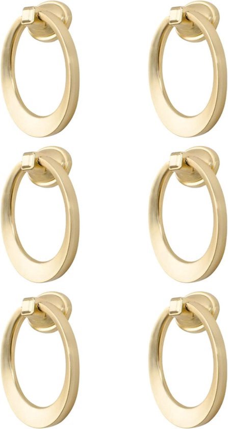 Ronde Swing Ring, 6 Stuks Kast Lade Ring Handgrepen Massief Messing ...