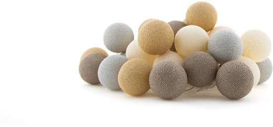 Cotton Ball Lights - LED lichtslinger voor binnen - Handgemaakt en ...