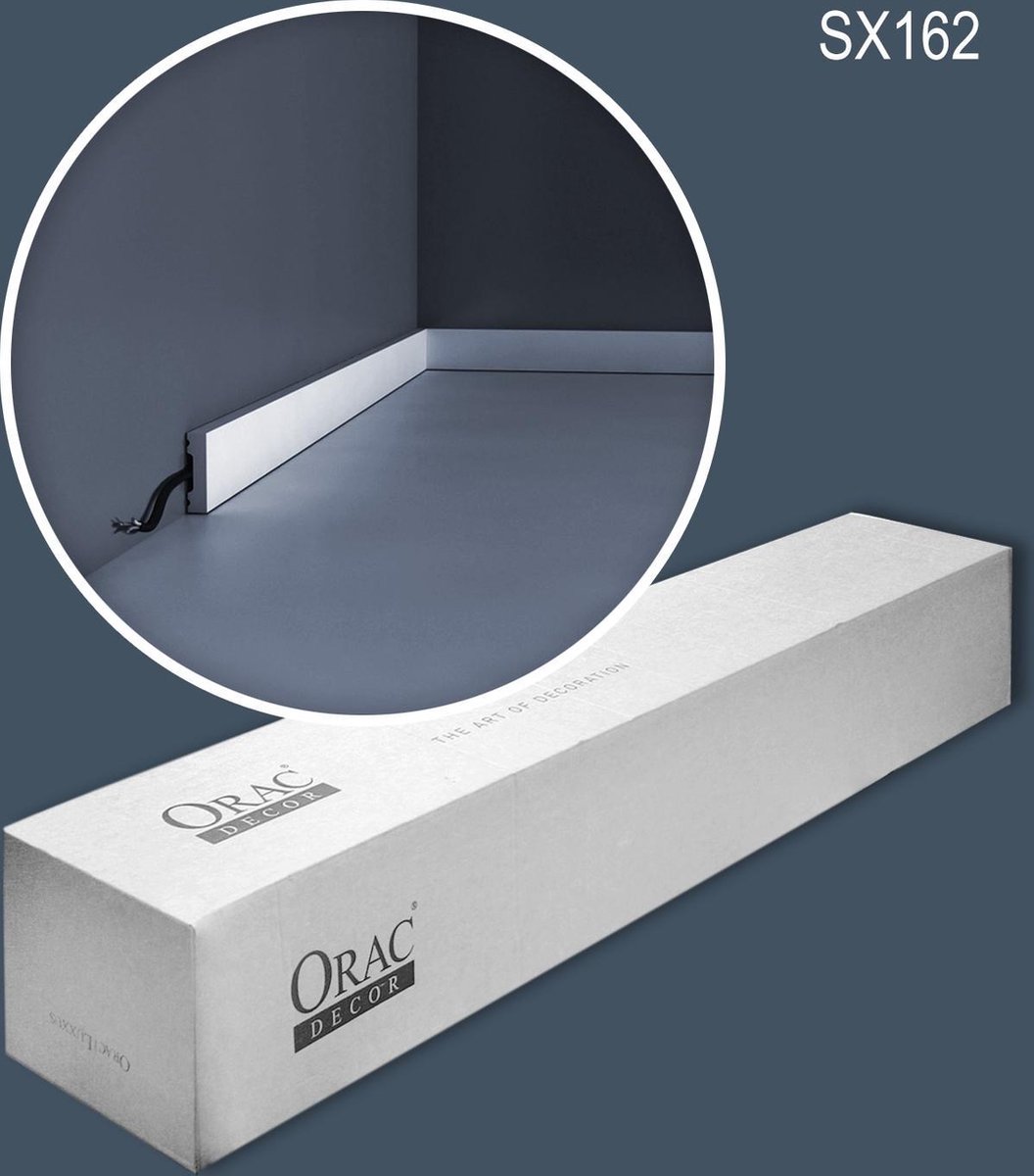 Orac Decor SX162-box-10 AXXENT SQUARE 1 carton 10 pièces Plinthes 20 m ...