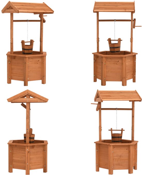 vidaXL Plantenbak wensput 40x40x84 cm vurenhout - Wensput - Wensputten ...