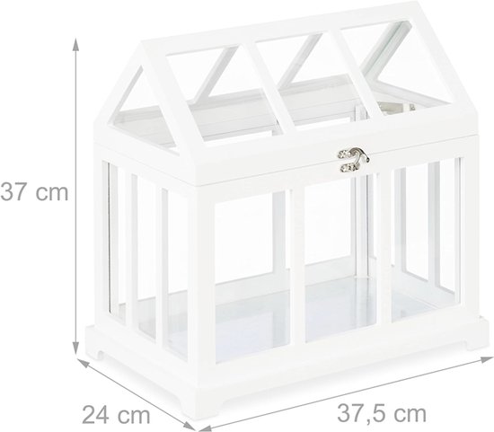 Set Van 2 Mini Kweekkassen Voor Vensterbank - Stijlvolle Plantenkas Van ...