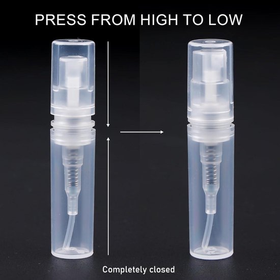 110 stuks 2 ml mini-spuitfles navulbaar parfumflesje kleine ...