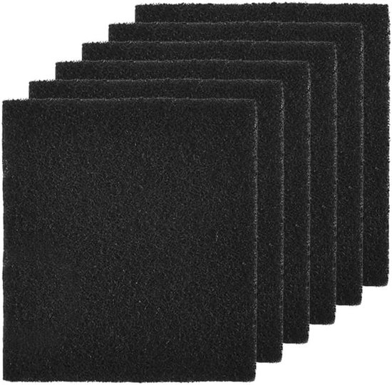 6-pack Activated Carbon Filters 105 x 115 mm for Cat Toilet Holder ...