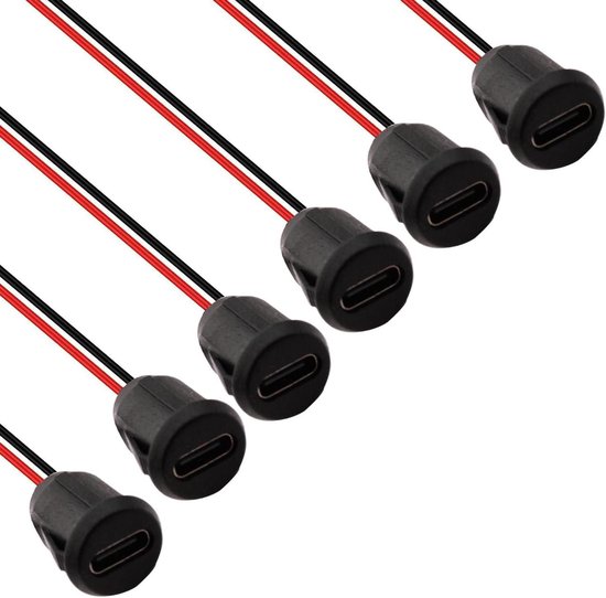 USB-C aansluiting 2-draads inbouw type C-aansluiting 2-polige USB inbouwbus voor... | bol