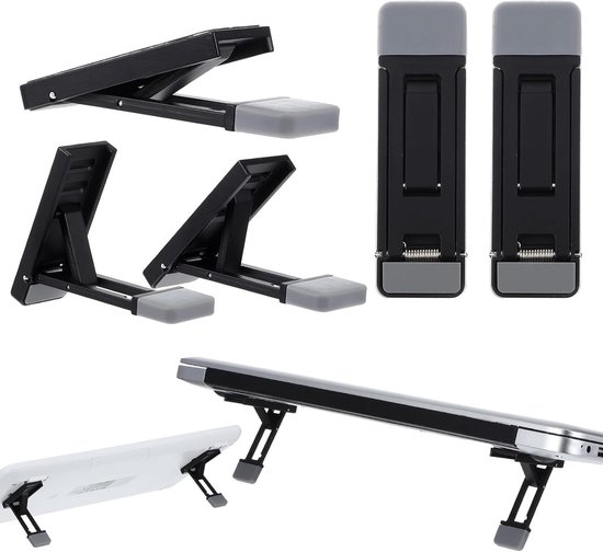 Mini Laptop Stand Keyboard Stand 3 Levels Height Adjustable Folding ...