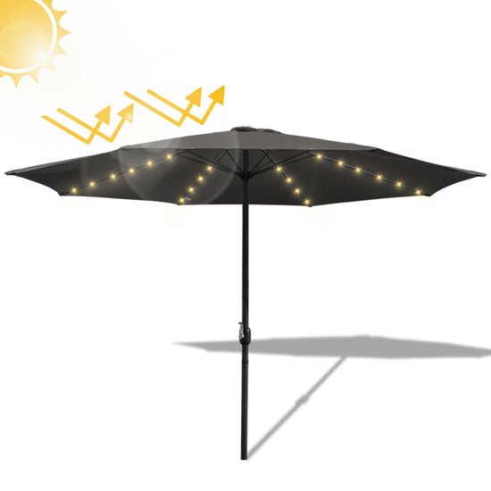 Parasol - Stokparasols - Met LED-verlichting op zonne-energie ...