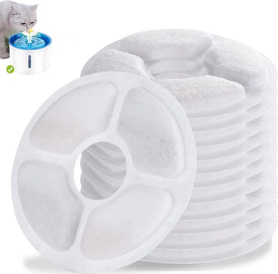 Drinkfontein Filters Navulling - 12 Stuks - Voor Katten En Honden ...