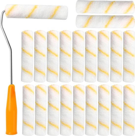 Mini-verfroller voor wanddecoratie - 24 stuks - 15 cm | bol