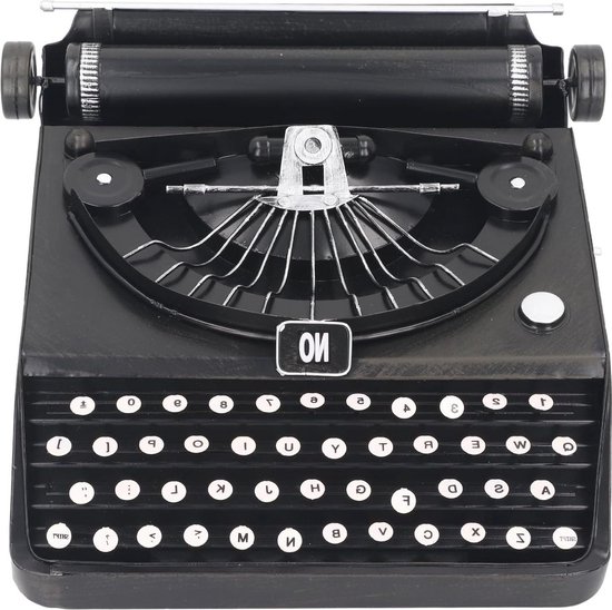 Vintage ijzeren typemachine model kunsthandwerk met antieke retro ...