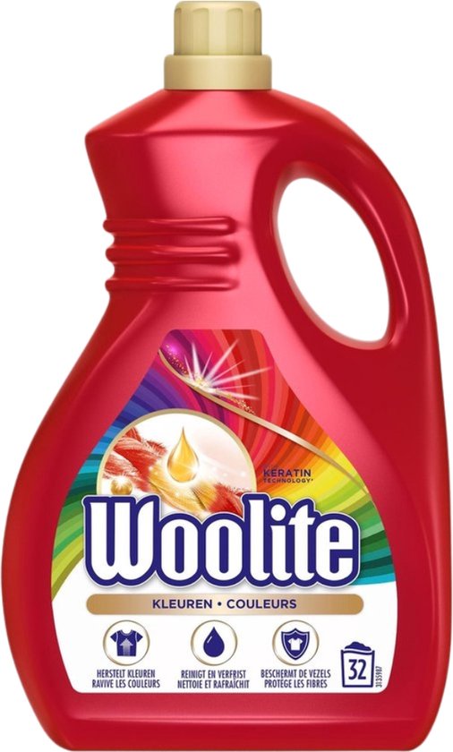 Woolite Vloeibaar Wasmiddel Gekleurde Was - 32 Wasbeurten - 1,9 liter | bol