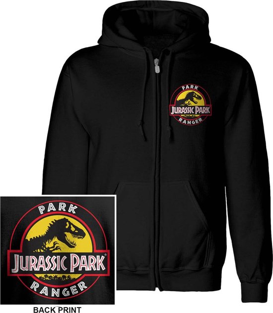 Jurassic Park - Park Ranger (Zip-Up) Hoodie Black-L | bol