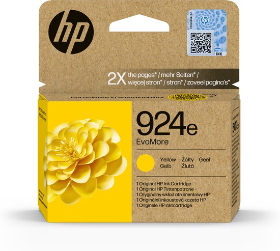 HP 924e EvoMore originele gele inktcartridge | bol