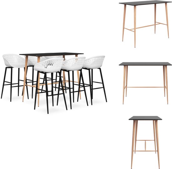 vidaXL Barset - Barsets - Bar Set - Bar Sets - 7-delige Barset zwart en ...