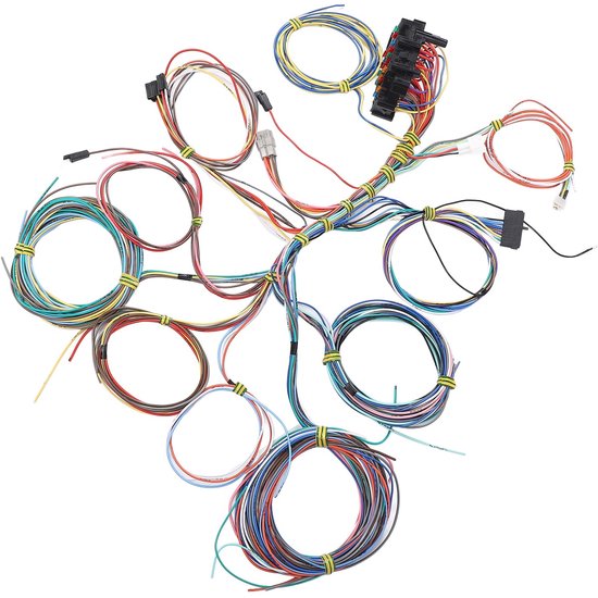 Universal Automotive Wiring Harness Kit, 22 Circuit Wire Harness ...