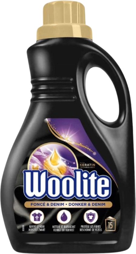 Woolite Dark - Vloeibaar Wasmiddel - Met Keratine - Donkere & Denim Was ...