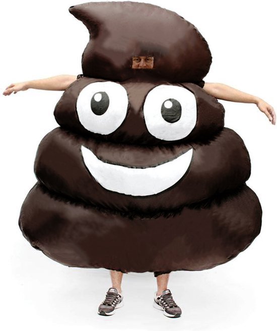 Costume gonflable KIMU® Poo - Costume Opblaasbaar - Costume de caca ...