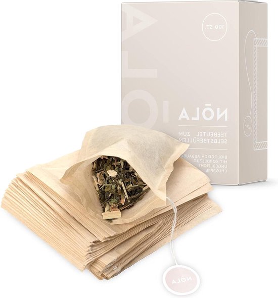 Wegwerp theezakjes voor losse thee - biologisch afbreekbaar - 100 stuks ...