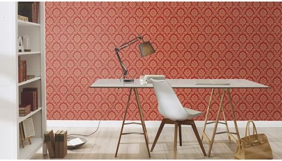 Trianon rasch cafe kroeg behang rood goud 570540 | bol