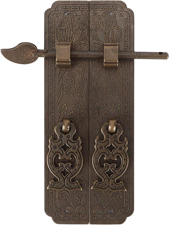 Antique Copper Gate Pull Handle - Chinese Style Furniture Door Handle ...