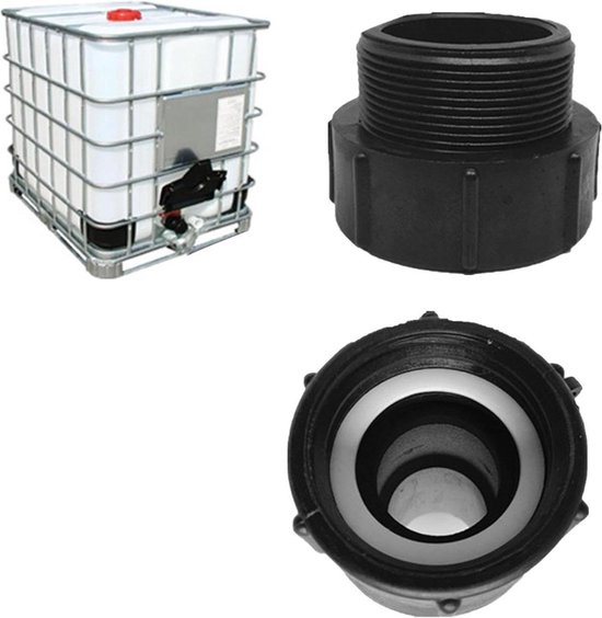 IBC Tote Valve Adapter - Course Thread Fine Thread Tote Barrel ...