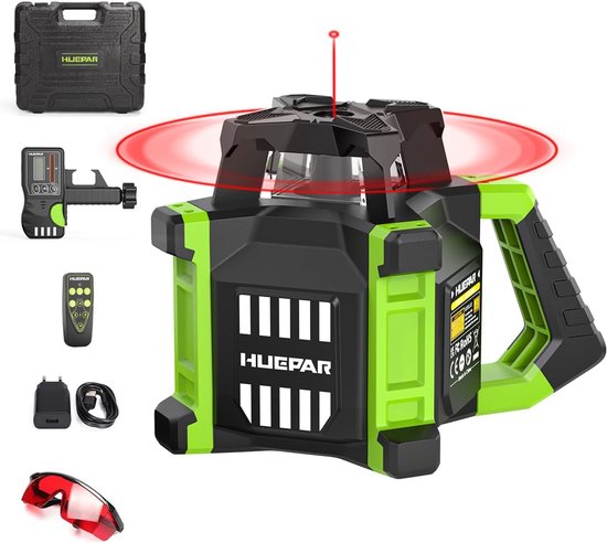 Zelfnivellerende Roterende Laserniveaukit met 360 Graden Horizontale ...