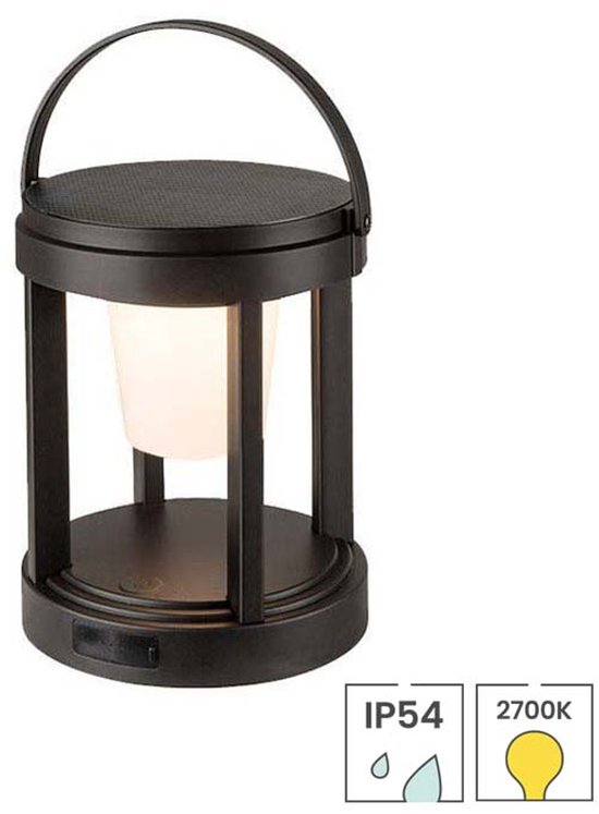 Tuinverlichting op zonne energie - Tafellamp - IP54 waterdicht - 3 watt ...