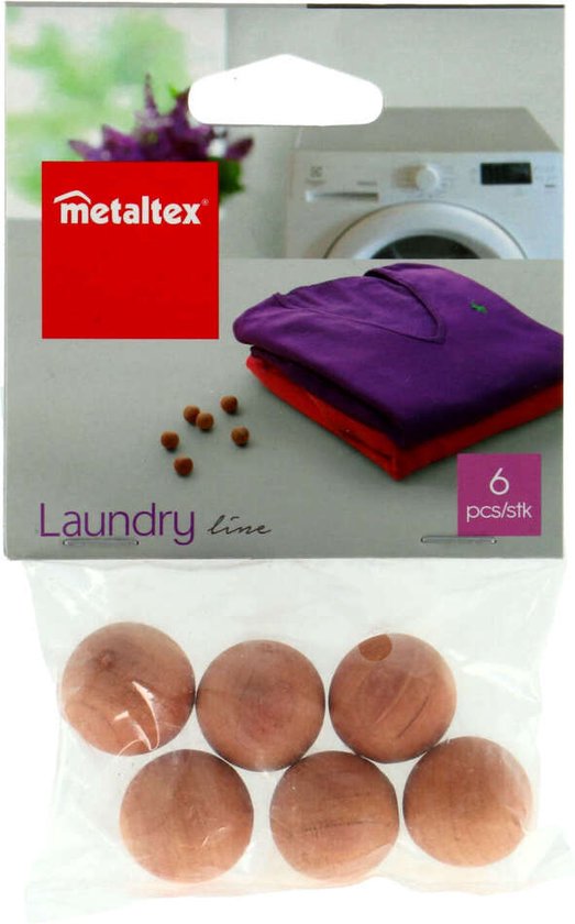 Metaltex Houten Mottenballen 6 Stuks | bol