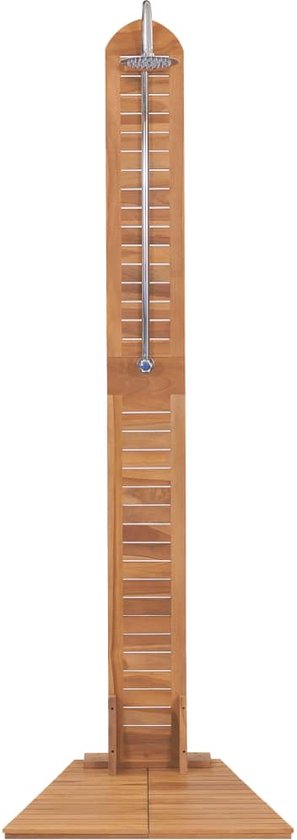 vidaXL Buitendouche - Teakhout - 70x75x204 cm Tuindouche - Teak Houten ...