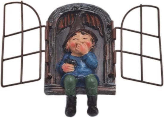 Tuinkabouter 3D hars standbeeld boomornamenten miniatuur standbeeld ...