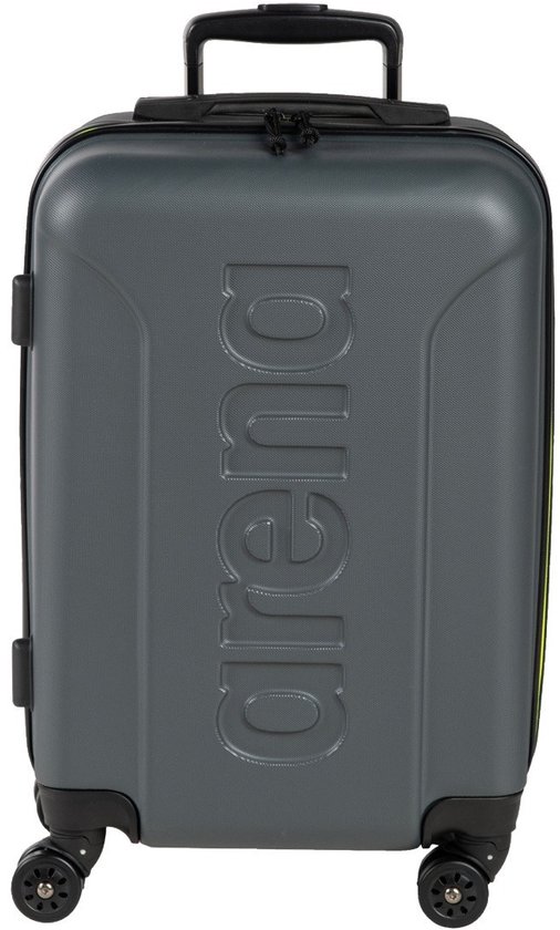 Hard Shell Cabin Trolley darksmoke-neonyellow | bol