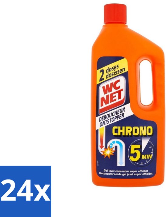 WC Net - Ontstopper - Gel - Werkt Binnen 5 Minuten - 2 Dosissen - 1 ...