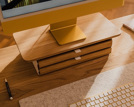 Desk Shelf Mini - Monitor Stand with Drawer | bol