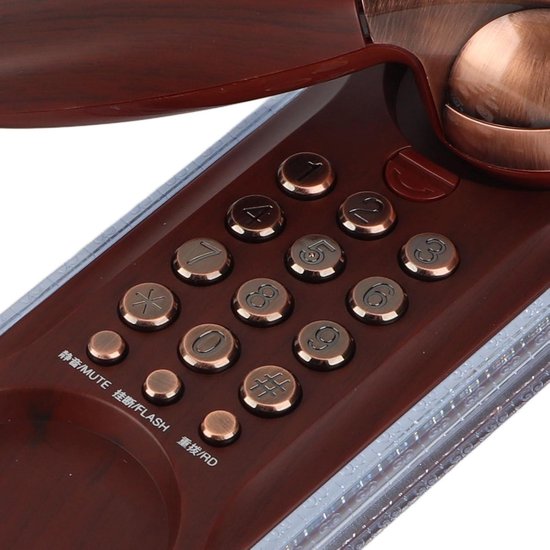 Europese retro-telefoon bedrade antieke wandtelefoon voor thuis ...