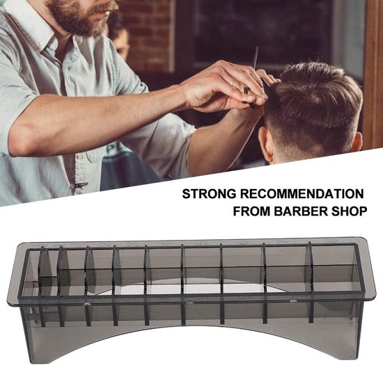 Plastic Guide Comb Storage Box - Rectangular - 10 Grid - Clipper ...