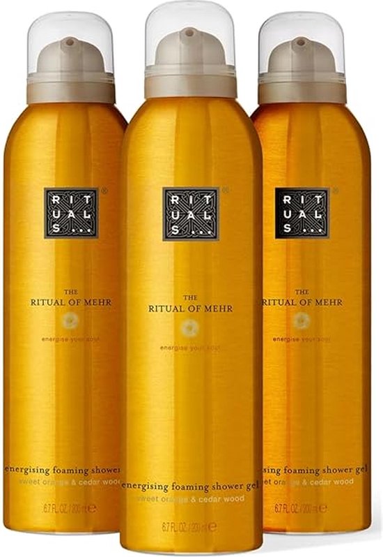 Rituals - Value Set 3 x 200 ml - Body Wash Foam Shower Gel - Ritual Of ...