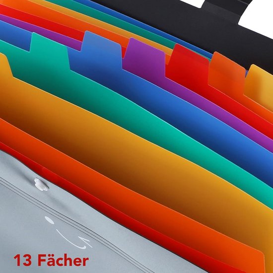 Candala 2 stuks documentenmap A4, waaiermap verzamelmap map organizer ...