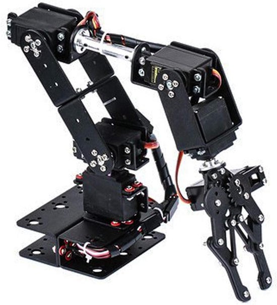 Programmable 6DOF Robot Mechanical Arm Kit with 6 Servo Motors 180 ...