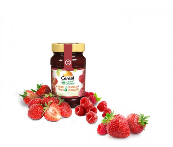 Céréal Jam Aardbei & Framboos - 6 x 270 gr - Voordeelverpakking | bol