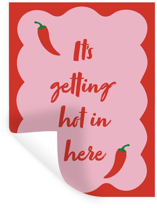 Muurstickers - Sticker Folie - Chilipeper - Red - Hot - Quotes - 90x120 ...