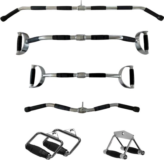 PH Fitness Multi Grip Set Roestvrij Staal – 6 Grips - Professionele ...