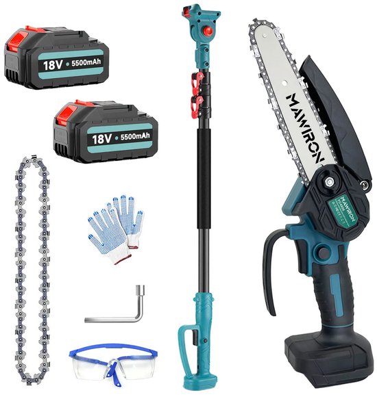 Buylin Mini Kettingzaag - Telescopische Steel - Boomzaag - Takkenzaag ...