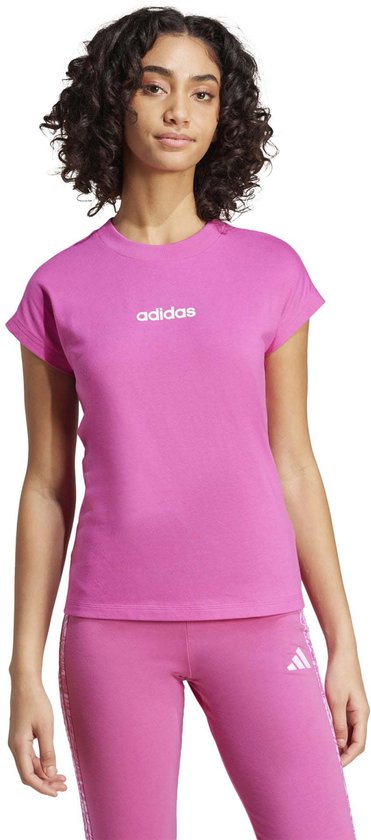 Adidas Sport W Lin Sj T-Shirt - Sportwear - Vrouwen | bol