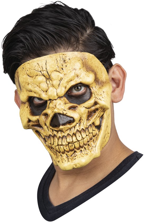 Partychimp Schedel Skelet Skull Tanned Gezichts Masker Halloween Masker ...