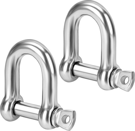 Belle Vous Roestvrij Stalen M15 D-ring Schroef Ketens met Pinnen (2pak ...