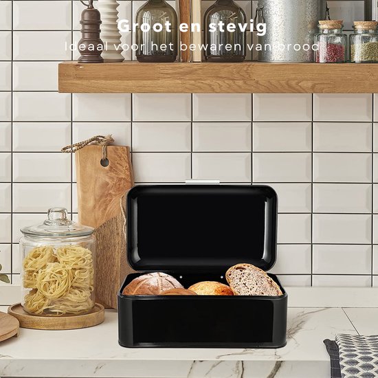 Cheqo® Broodtrommel - Verhouddoos - Brooddoos - Brood Bewaren - Metaal ...