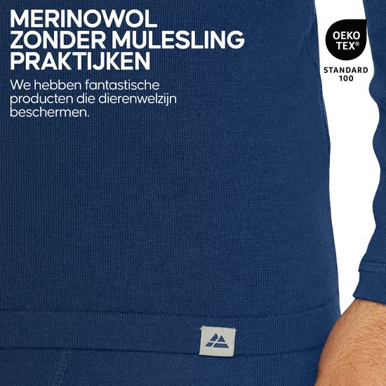 DANISH ENDURANCE Thermo Shirt met Lange Mouwen voor Heren - van Merino Wol -... | bol