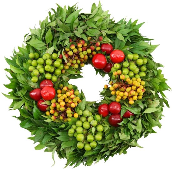 Echte Krans Mia | 30 cm Ø | Kranz Herbst | krans voor binnen en buiten ...