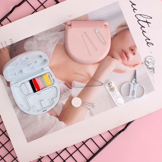 20-delige naaiset, 4 mini-dozen, reis-naaiset, doe-het-zelf-naai-accessoires,... | bol